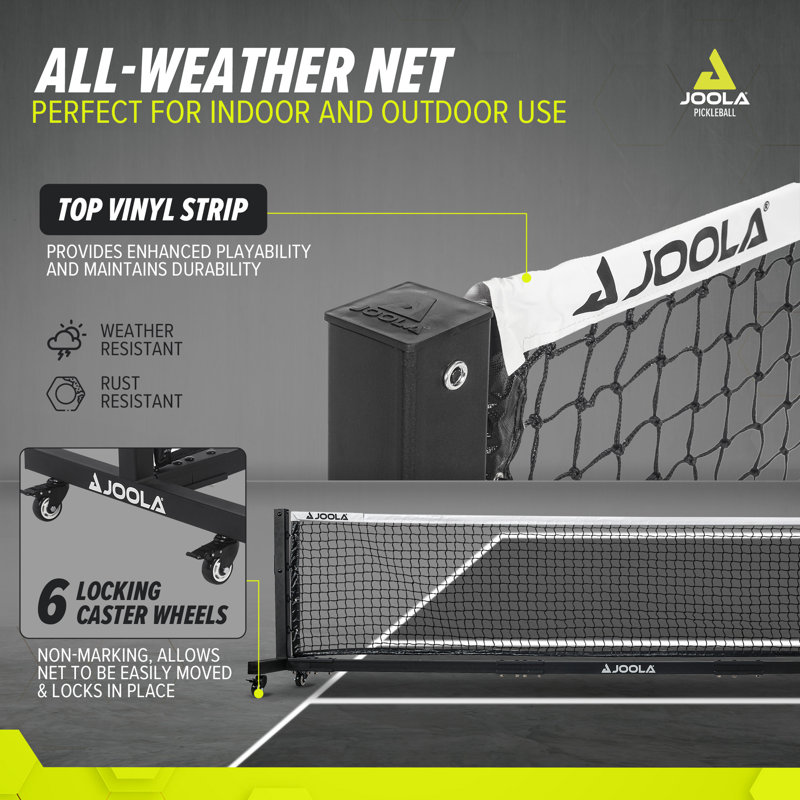 Joola USA JOOLA Pro Pickleball Net – Portable Outdoor Pickleball Net – Heavy Duty, Tournament ...
